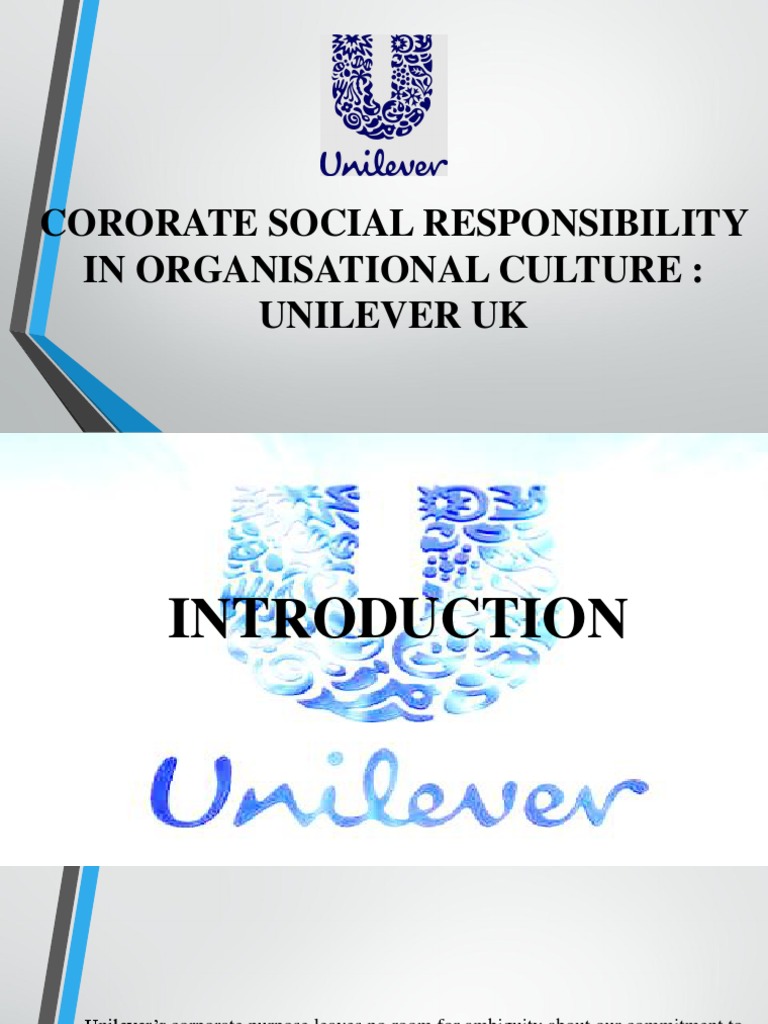 Unilever | Unilever | Corporate Social Responsibility