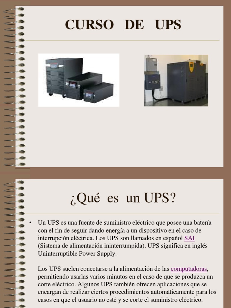Curso de UPS: Funcionamiento y Tipos | PDF | Rectificador | Batería ...