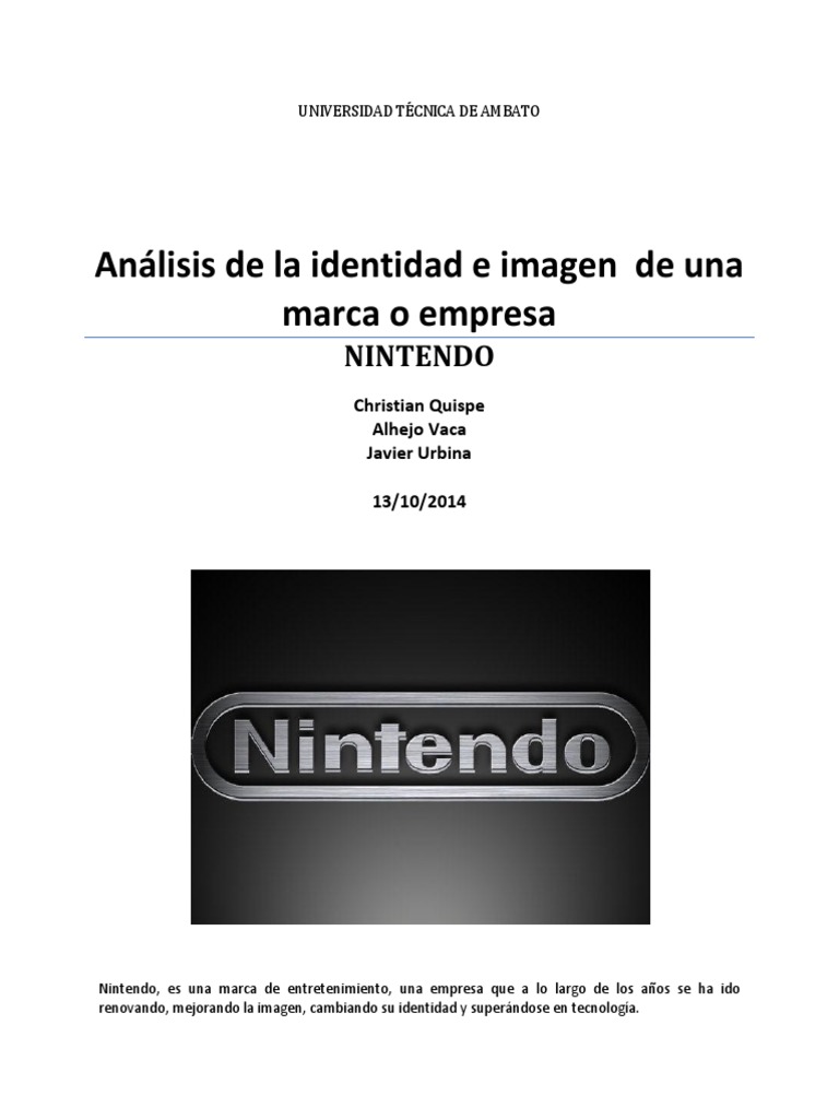 Nintendo | PDF | Nintendo | Juegos de consolas