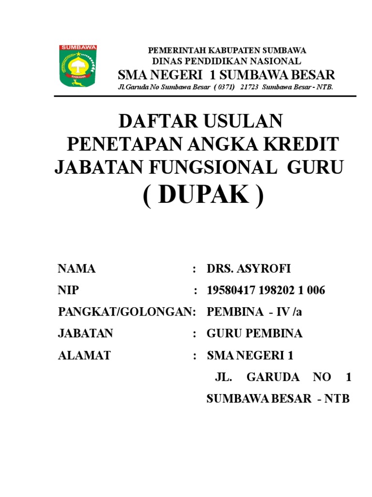 Cover Dupak | PDF