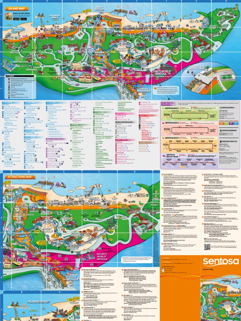 Sentosa Island Map