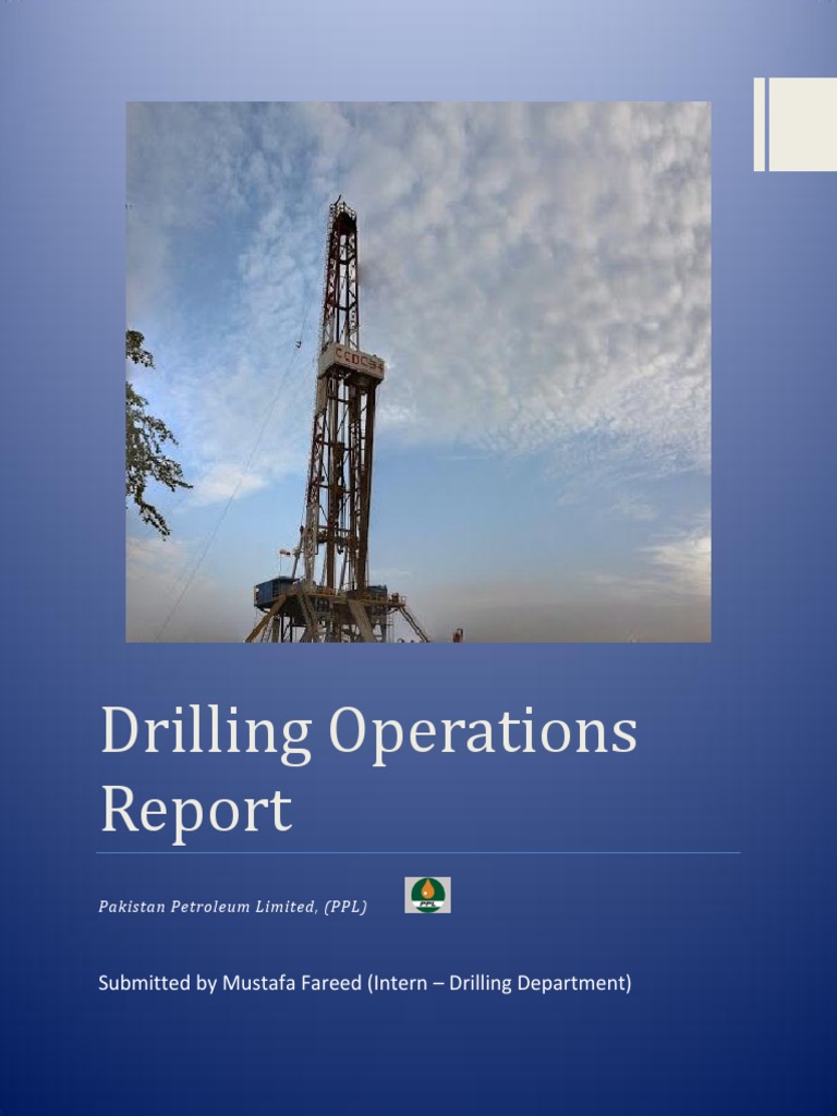Drilling Operations Report | PDF | Oil Well | Drilling Rig