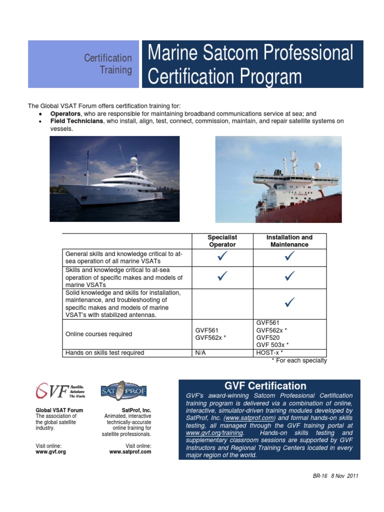 Marine Satcom Professional Certification | PDF | Professional ...