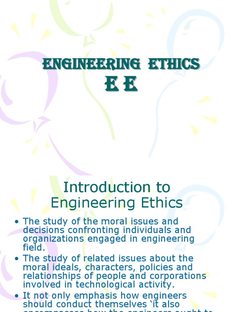 Engineering Ethics Essentials | PDF | Engineering | Governance