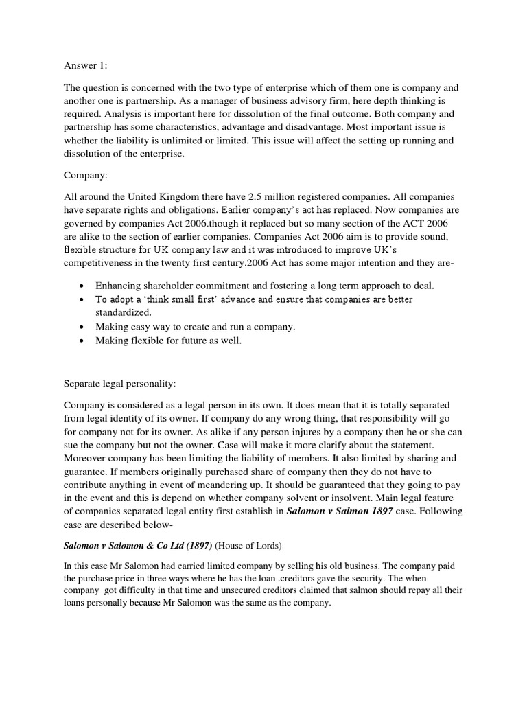 Law Report | Download Free PDF | Partnership | Limited Liability