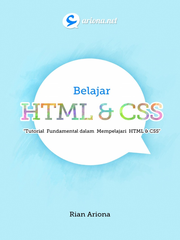 Belajar HTML Dan CSS - Tutorial Fundamental Dalam Mempelajari HTML Dan CSS | PDF | Seni ...