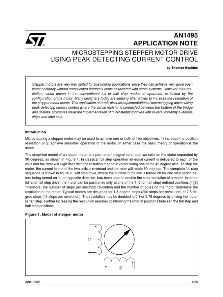 Microstepping with L6208 Driver | PDF | Electrical Engineering ...