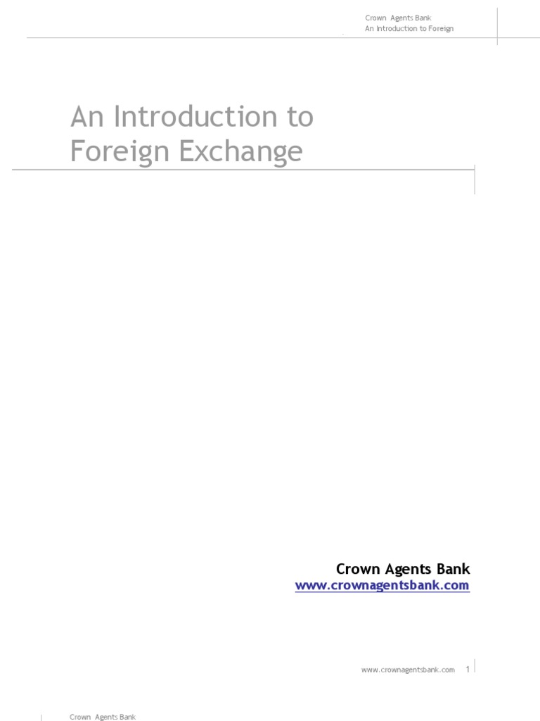 A Guide To Foreign Exchange | PDF | Exchange Rate | Option (Finance)