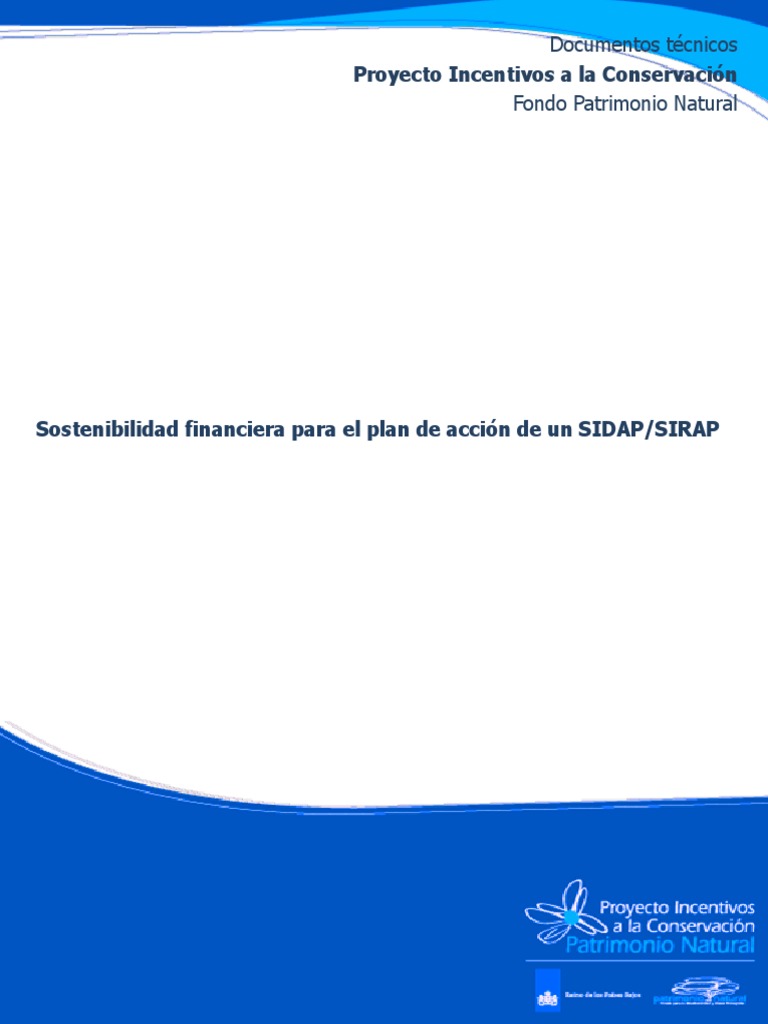 Sostenibilidad Financiera para El Plan de Acción de Un SIDAP/SIRAP ...