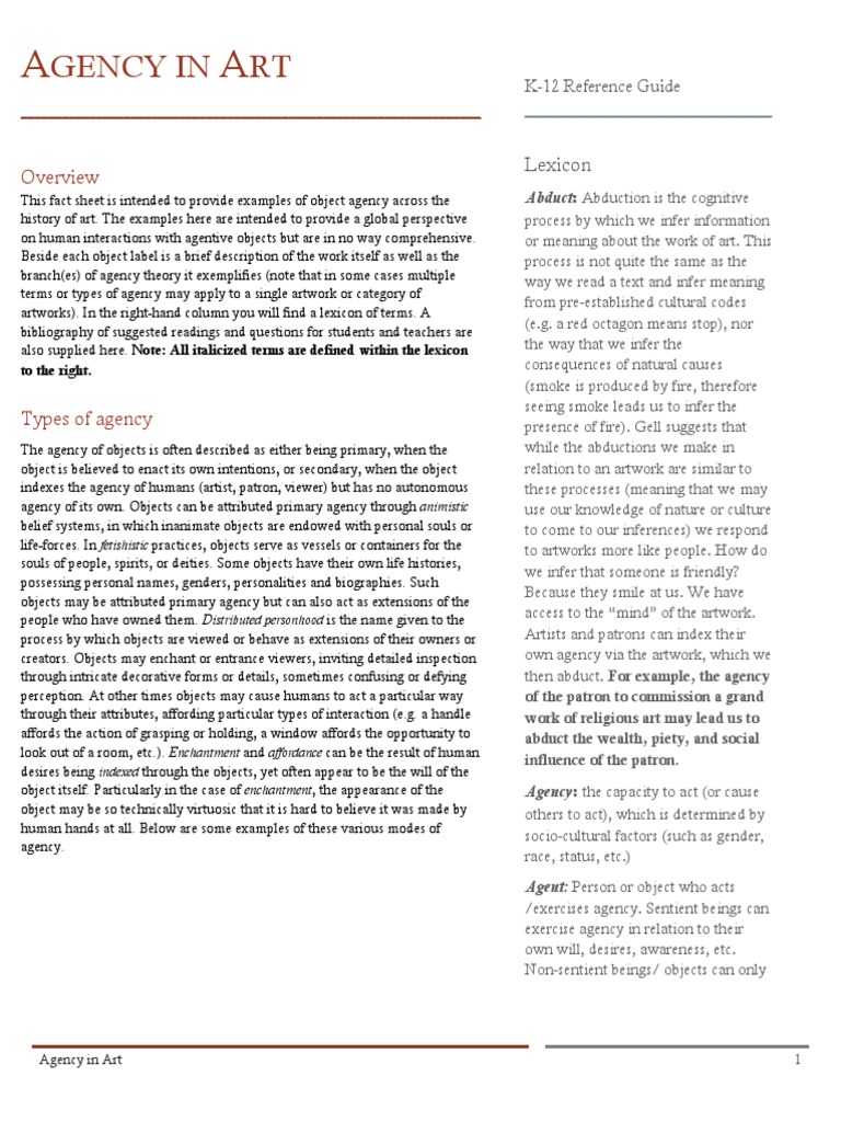 Object Agency in Art History | PDF | Inference | Magic (Paranormal)