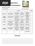 Visual Presentation Rubric PDF | PDF | Communication | Computing