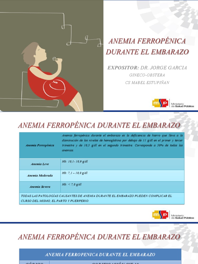 Anemia Ferropénica Durante El Embarazo | PDF