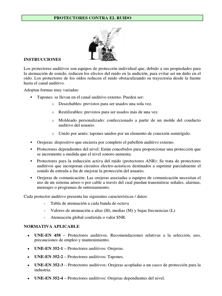 Uso de Orejeras PDF | PDF | Decibel | Olas