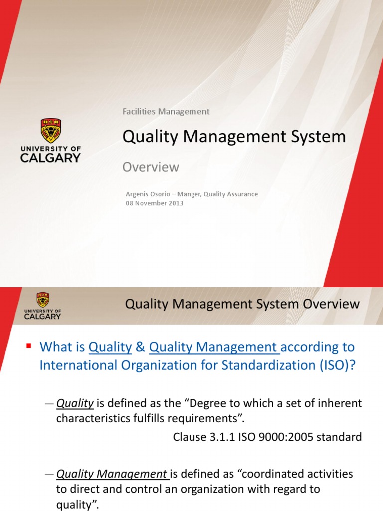 QMS - Overview | Quality Management | Quality Management System