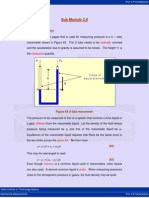 Manometry Calculation Details | PDF | Pressure Measurement | Pressure