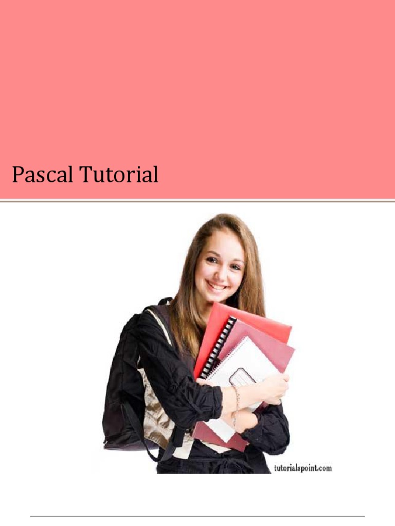 Pascal Tutorial Pdf Data Type Integer Computer Science