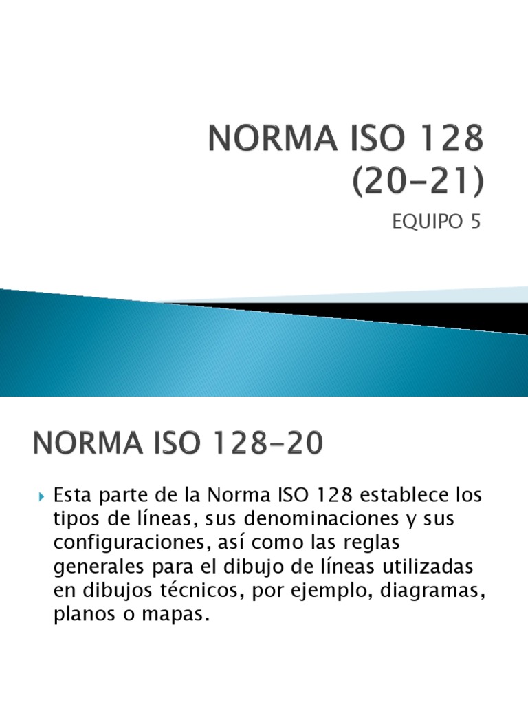 Tipos y Anchos de Líneas en ISO 128 | PDF | Longitud | Enseñanza de ...