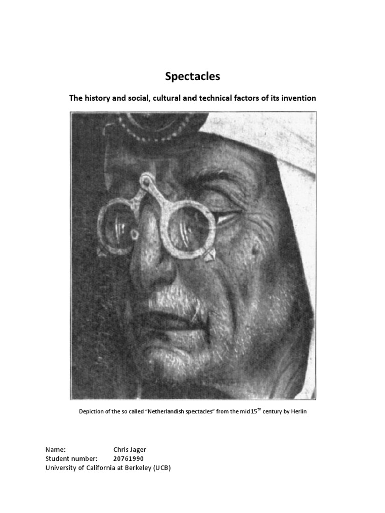 The Invention of Spectacles - UCB | PDF | Glasses | Lens (Optics)