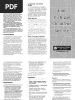 Michigan Chauffeur License Practice Questions | PDF | Driving | Vehicles
