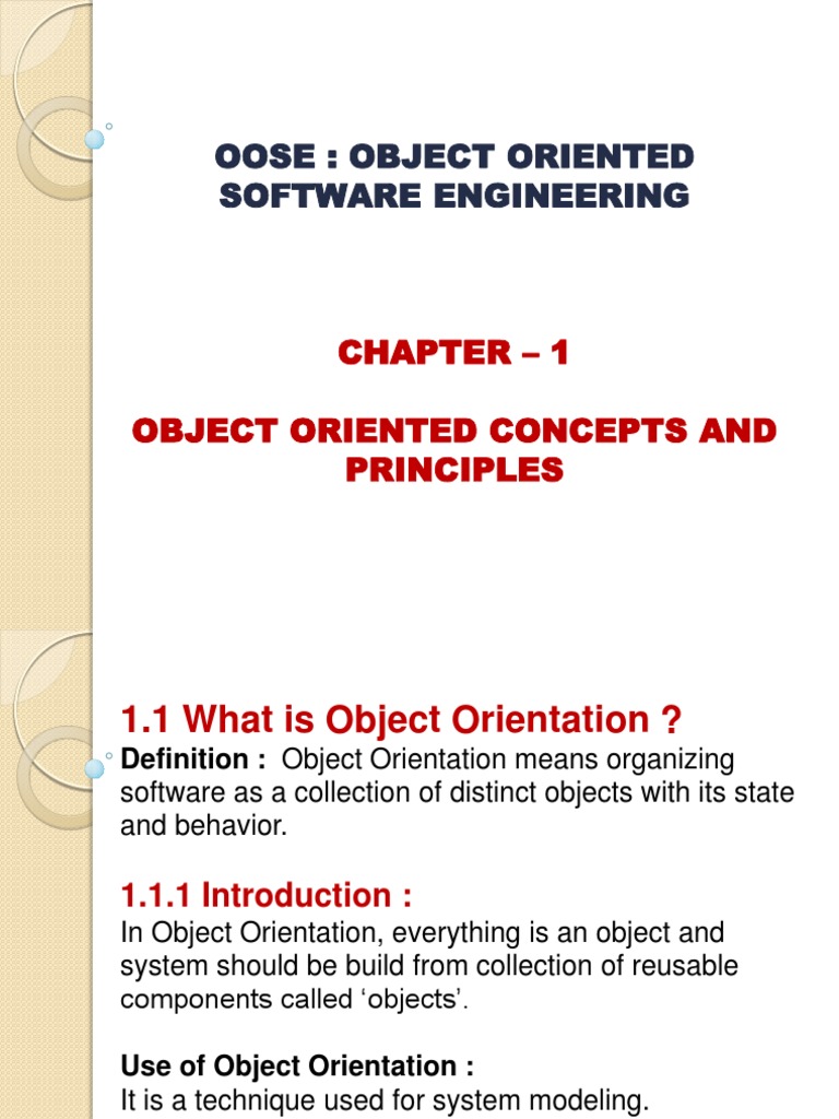 Oose Object Oriented Software Engineering Concepts Pdf Inheritance Object Oriented