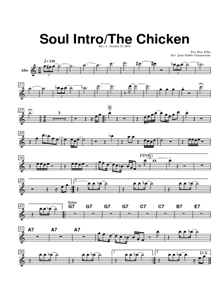 Soul Intro for Chicken Arrangement | PDF