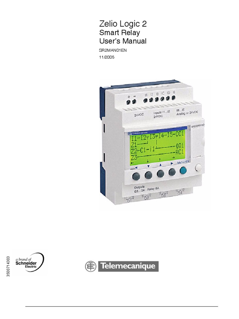 Zelio Logic Manual | PDF | Relay | Fuse (Electrical)