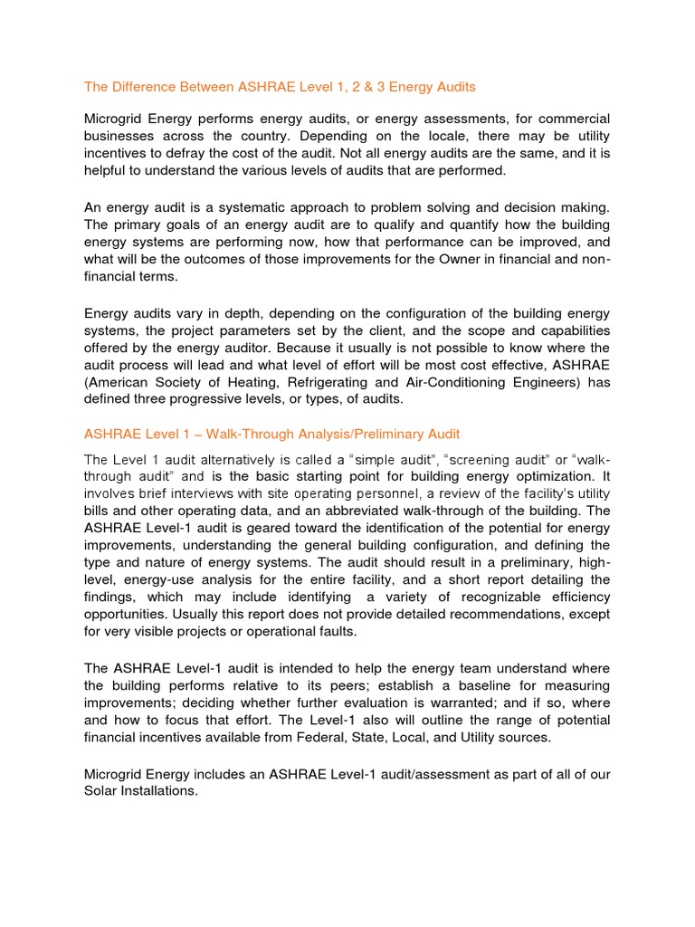 Ashrae Audit Guide | PDF | Computer Simulation | Energy And Resource