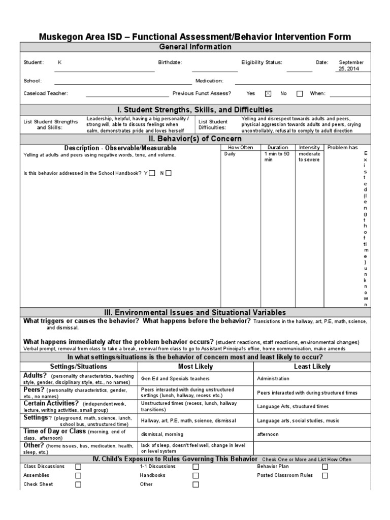Fba Bip | PDF | Mental Health | Metaphysics Of Mind