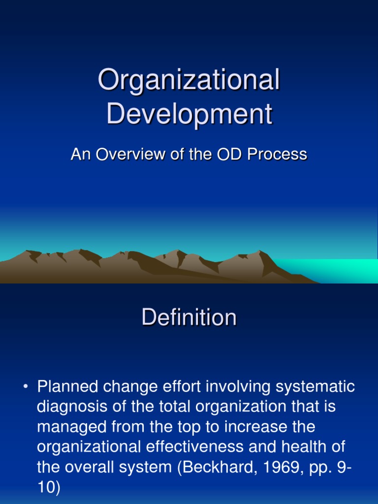 Organizational Development Process | PDF | Organization Development ...