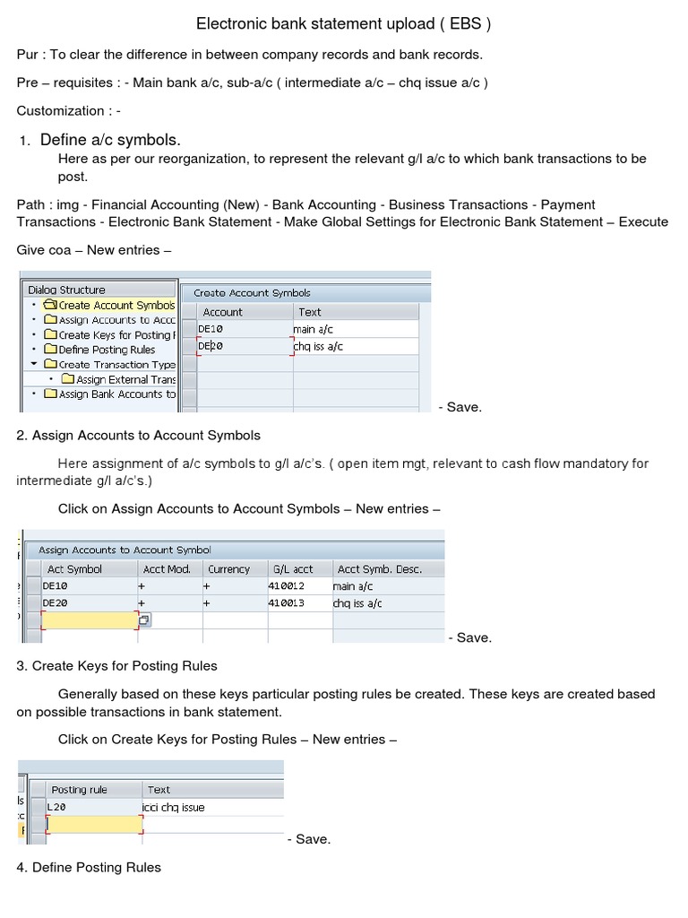 Electronic Bank Statement Upload | PDF
