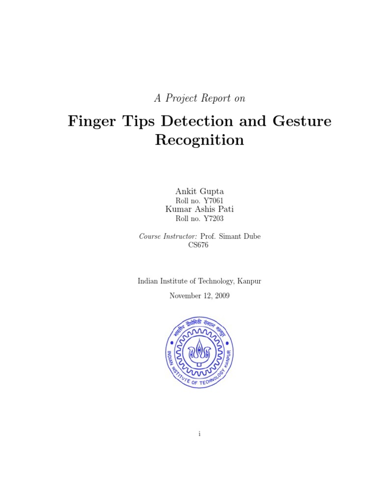 Finger Detection by Opencv | PDF | Areas Of Computer Science | Computing