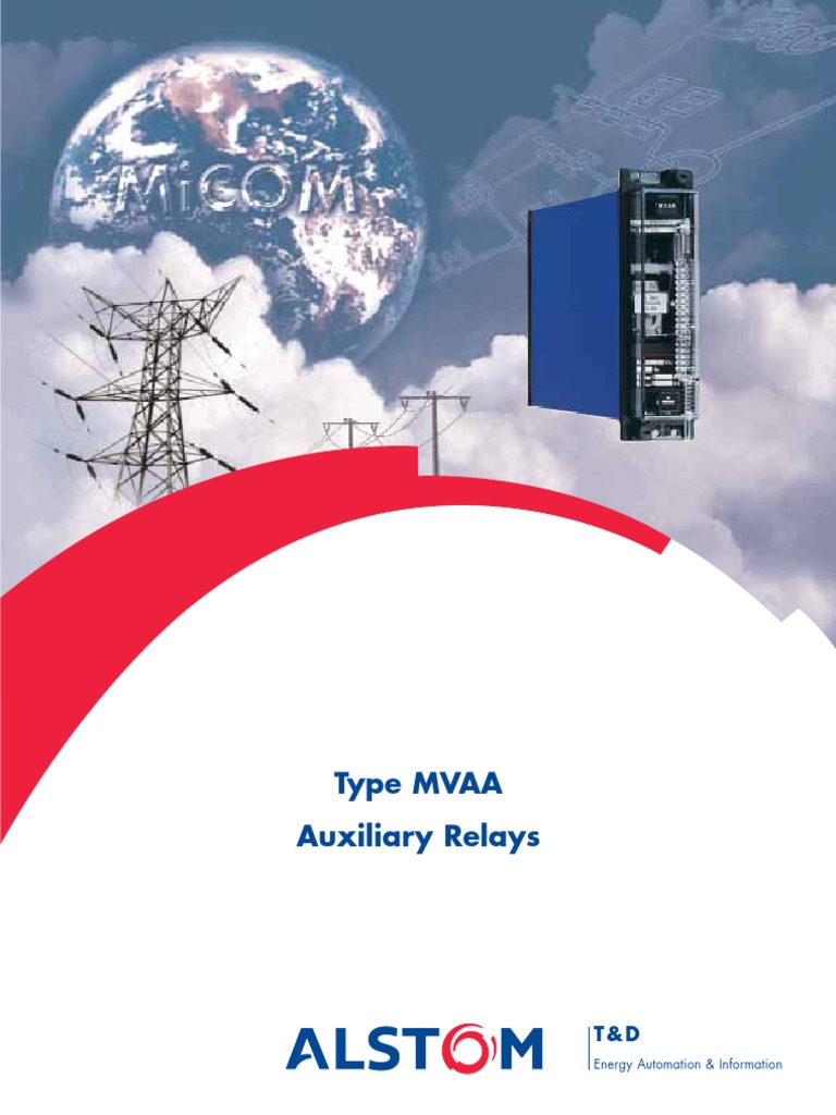 MVAA Aux. Relay Manual | PDF | Relay | Direct Current