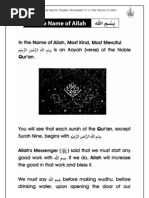 Grade 1 Islamic Studies - Worksheet 4.4 - Prophet Muhammad (Part 4) | PDF