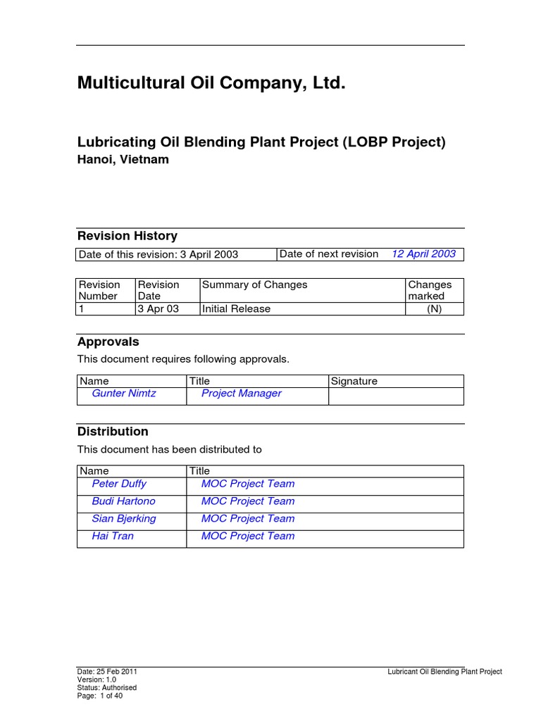Assignment 1 - Project Management Final Version PDF | PDF | Petroleum ...