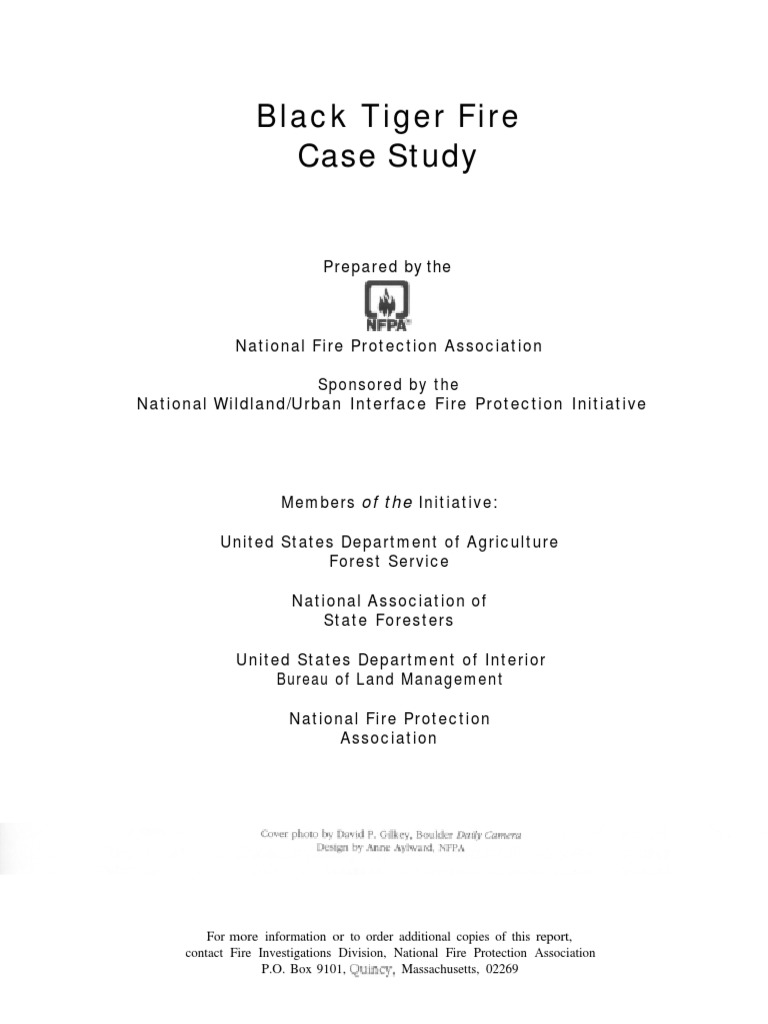 Black Tiger Fire Case Study: of The | PDF | Wildfire | Nature