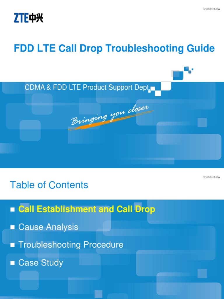 FDD LTE Call Drop Troubleshooting Guide | PDF | Troubleshooting ...