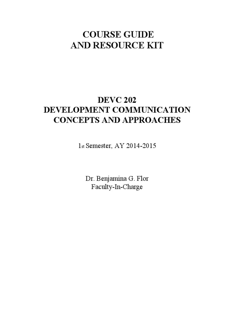 DEVC 202 Course Guide & Resources | PDF | Scrapbooking | Mass Media