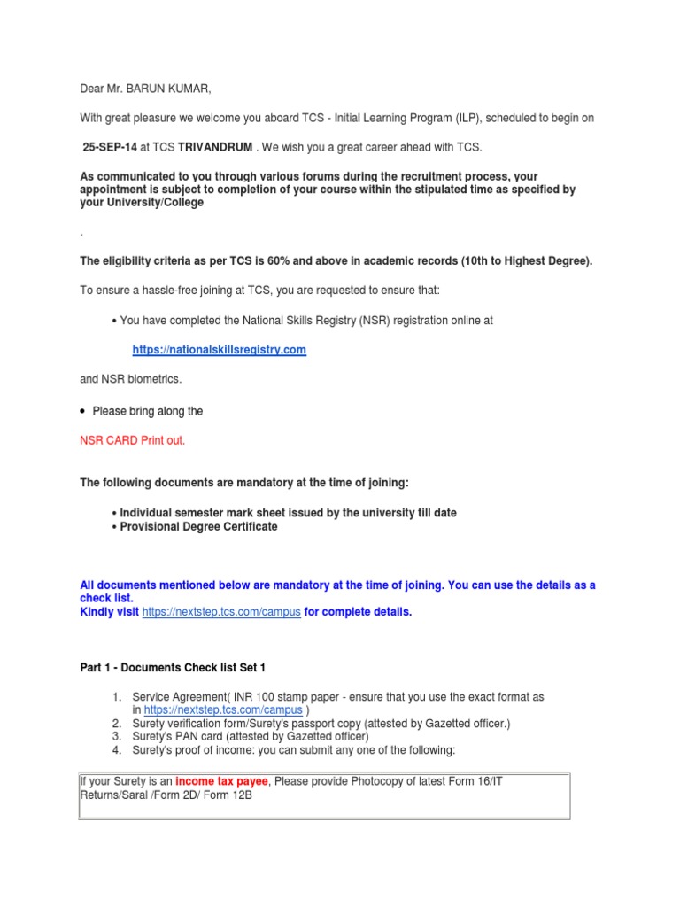 Please Bring Along The: NSR CARD Print Out | PDF | Notary Public ...