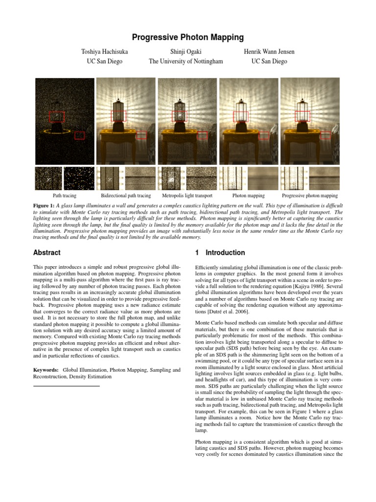 Progressive Photon Mapping PDF | PDF | Rendering (Computer Graphics) | Graphics