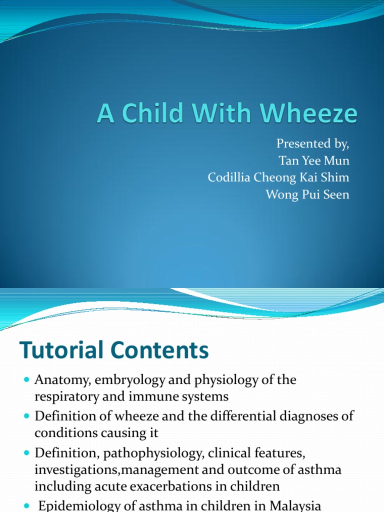 A Child With Wheeze | PDF | Asthma | Respiratory Tract