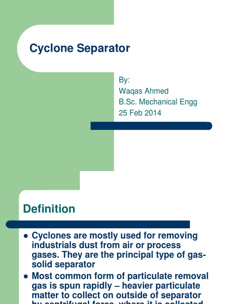 Cyclone Separator | PDF | Chemical Engineering | Chemistry