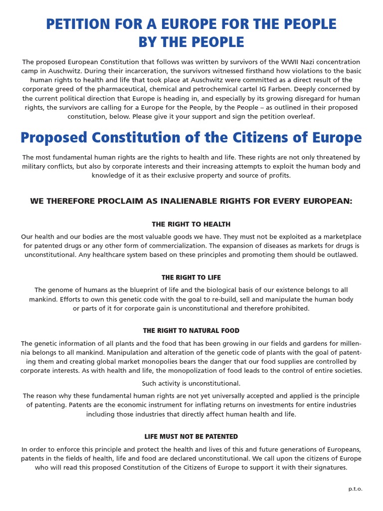 Constitution Europe Uk 0709 PDF | PDF | Natural And Legal Rights ...