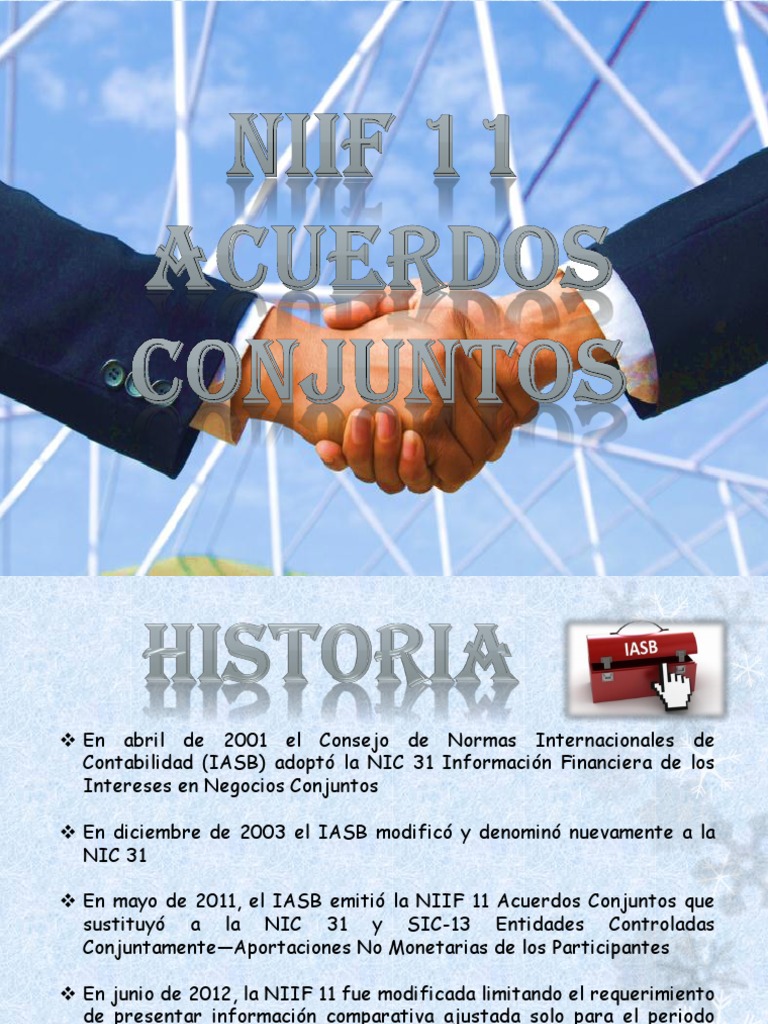Niif 11 | PDF | normas internacionales de INFORMACION FINANCIERA ...