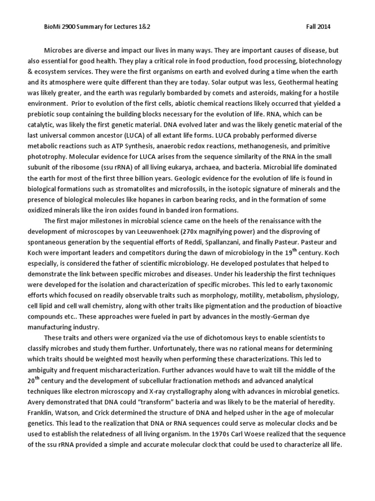 LUCA: The Last Universal Common Ancestor | PDF | Abiogenesis ...