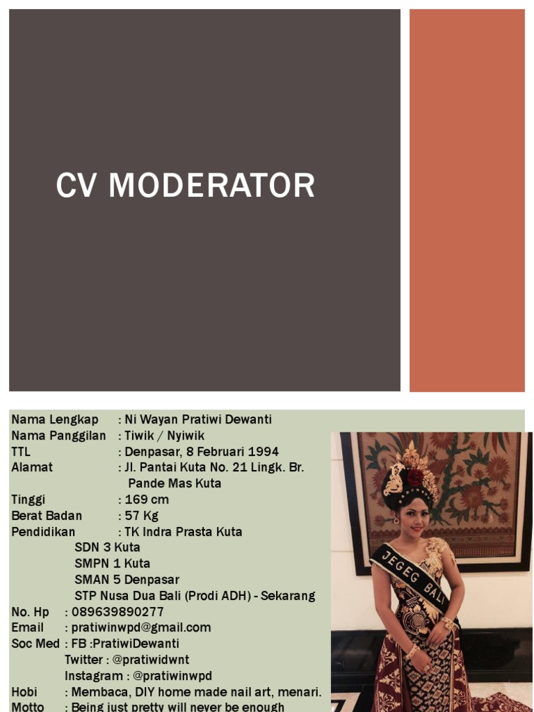 CV Moderator | PDF