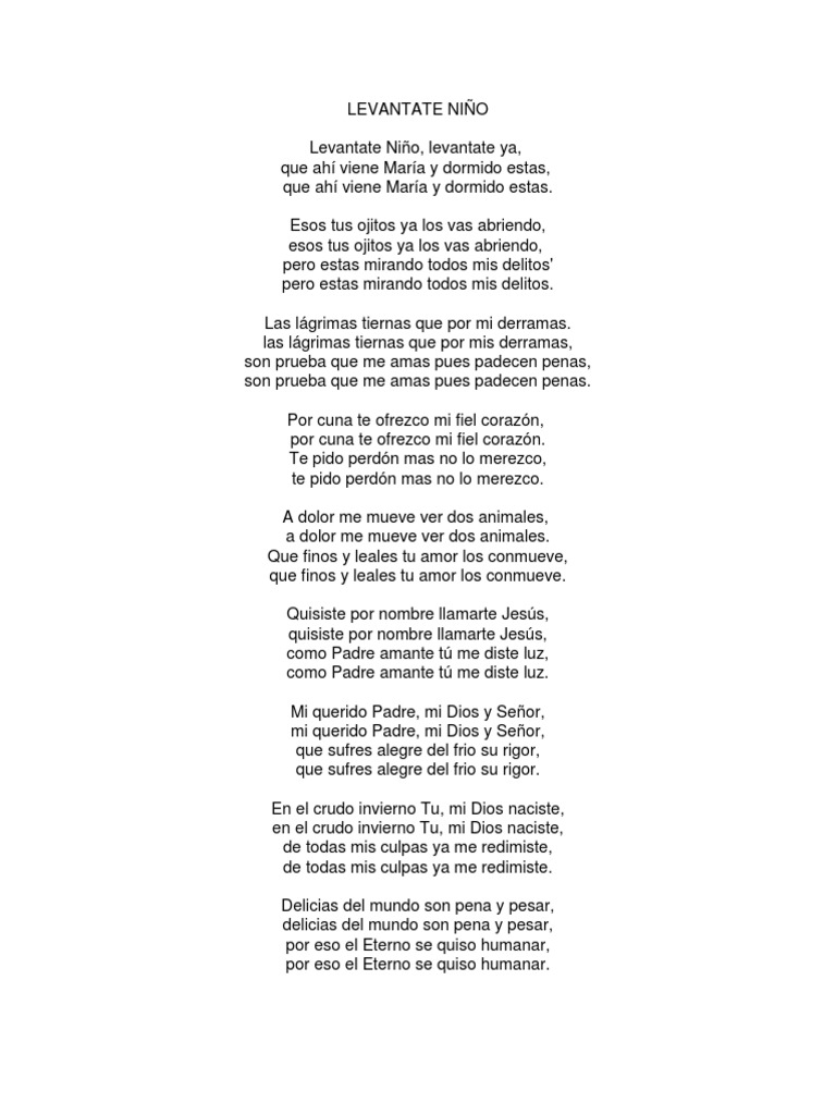 Levantate Niño | PDF | Religión y creencia