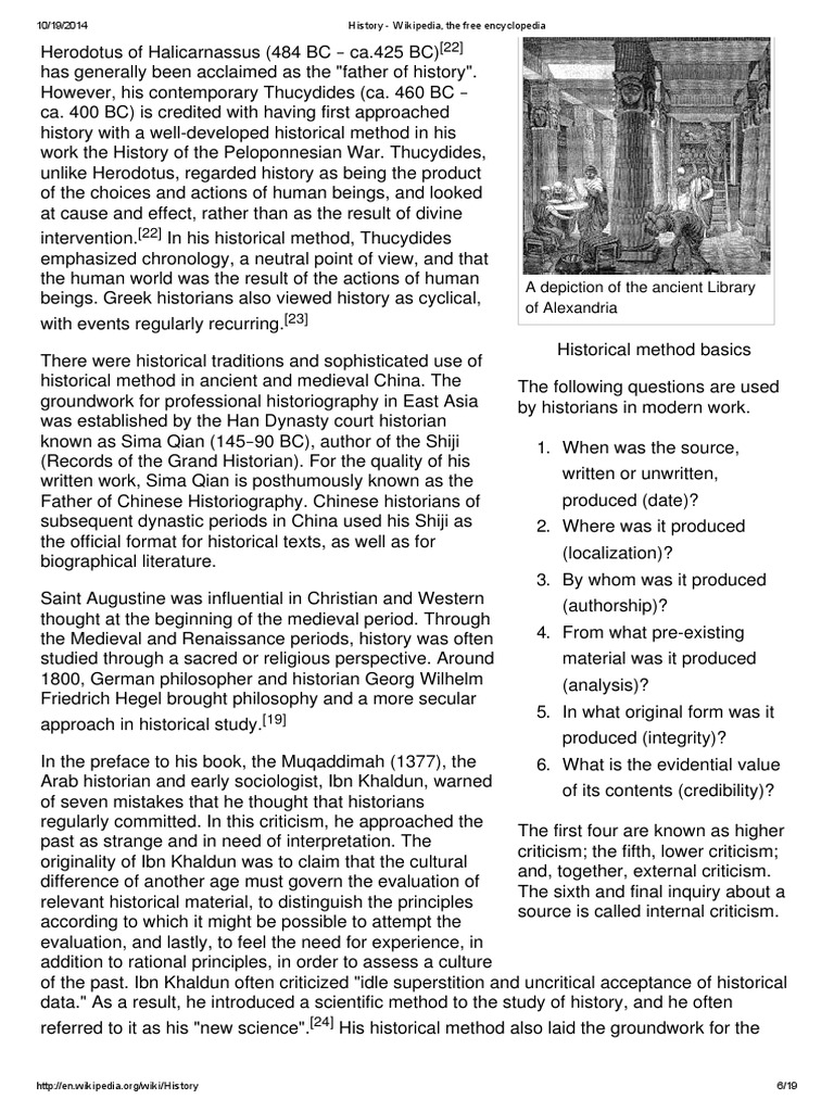 A Depiction of The Ancient Library of Alexandria | PDF | Historian ...