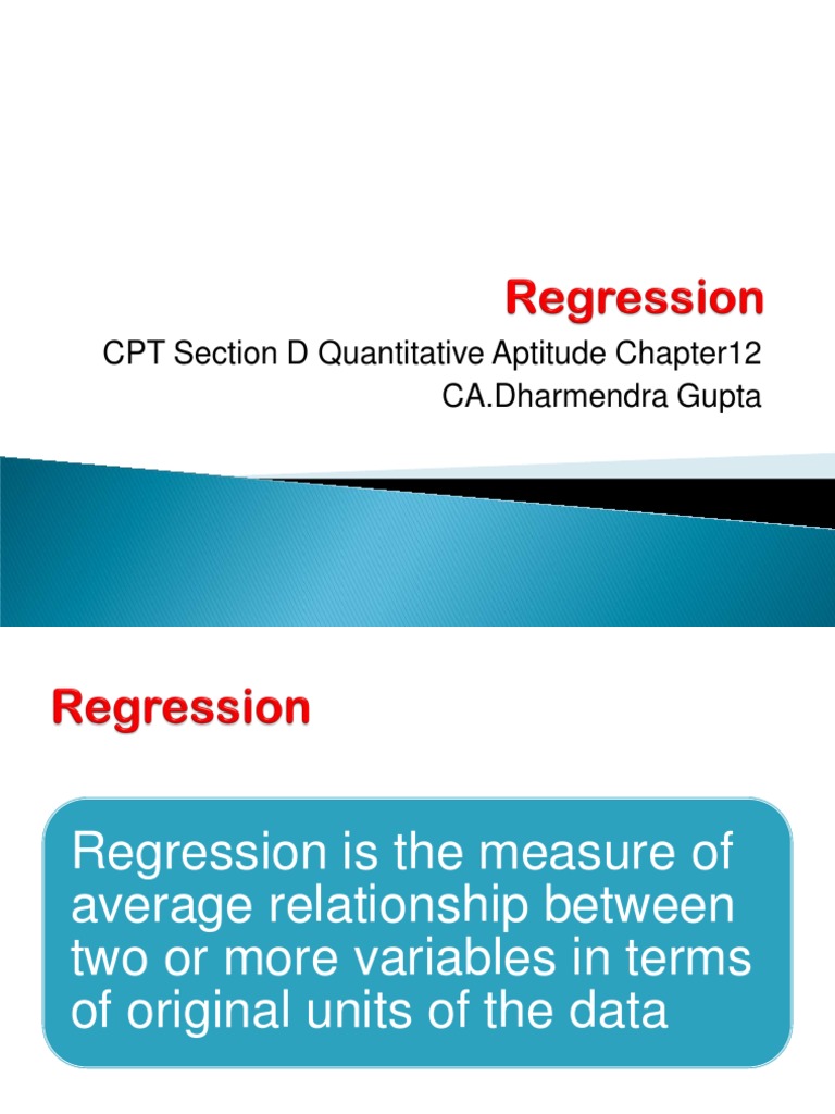 Sec D CH 12 Regression Part 2 | PDF | Regression Analysis | Correlation And Dependence