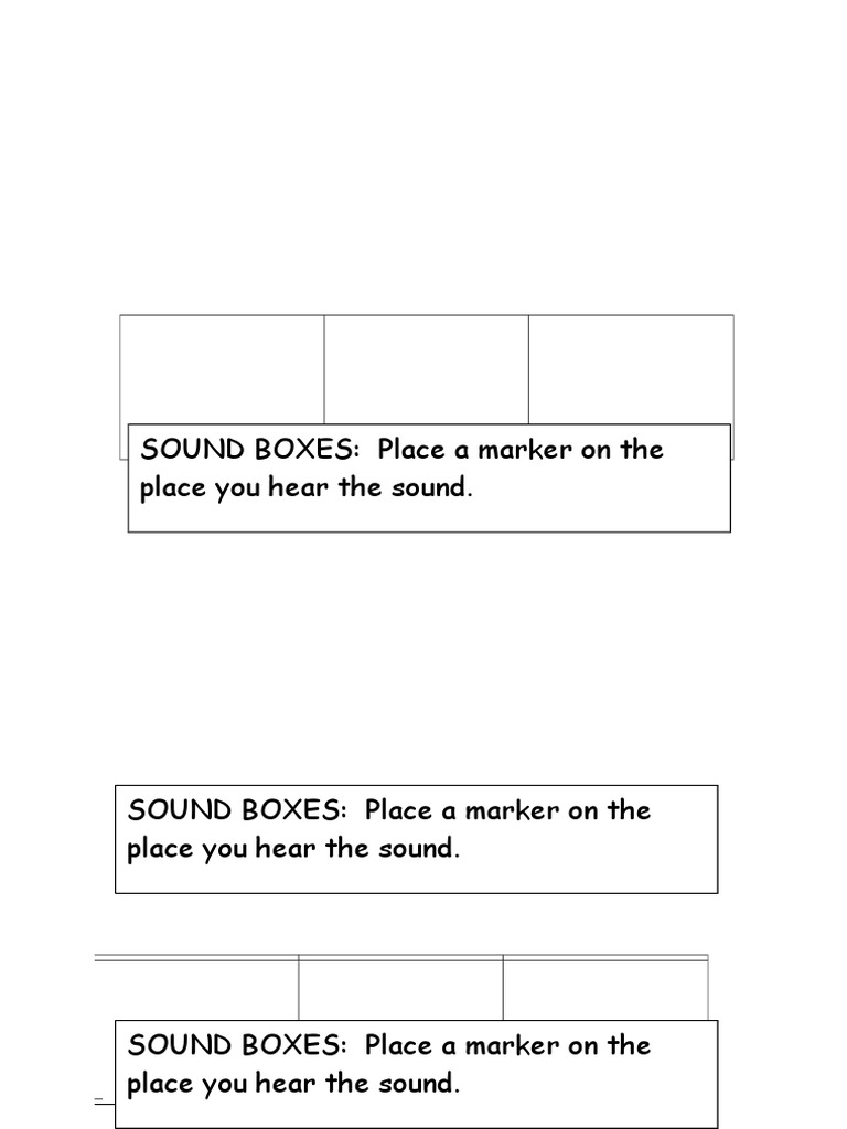 Sound Boxes Template | PDF | Art