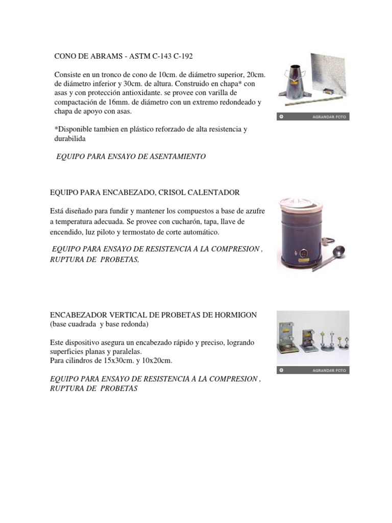 Cono de Abrams | PDF | Acero | Cemento